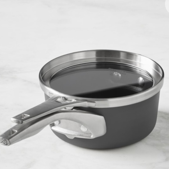 Calphalon | Kitchen | Calphalon Premier Space Saving Flat Glass Lid 2 ...